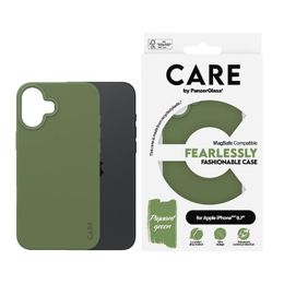 CARE by PanzerGlass Handyh&uuml;lle &raquo;Fashionable Case f&uuml;r Apple iPhone 16 Plus&laquo; Backcover, Schutzh&uuml;lle, Handyschutzh&uuml;lle, Case, Schutzcase, sto&szlig;fest gr&uuml;n 