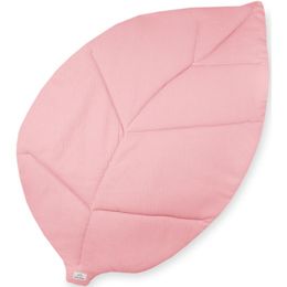 Julius Z&ouml;llner Krabbeldecke &raquo;Blatt Waffelpiqu&eacute;, Blush&laquo; Made in Germany rosa Baumwolle
