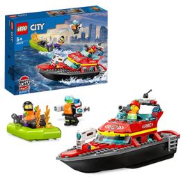 Lego Konstruktionsspielsteine &raquo;Feuerwehrboot (60373), Lego City&laquo; Made in Europe bunt Konstruktionsspielsteine
