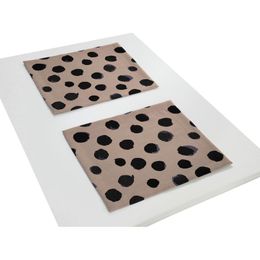 Adam Platzset &raquo;Dots&laquo; aus Bio-Baumwolle,Made in Germany lila Obermaterial: 73% Leinen, 27% Baumwolle