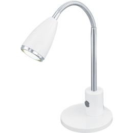 Eglo Tischleuchte &raquo;FOX Tischlampe, inkl. Leuchtmittel, LED, Leselampe&laquo; GU10 Warmwei&szlig; Schreibtischlampe, modern, klassisch, flexibler Arm, 32x12,5cm 