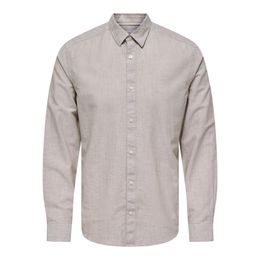 Only & Sons Only & Sons Herren ONLY & SONS Langarmhemd &raquo;ONSCANTLEY LIFE LS SOLID LINEN SHIR OTL&laquo; beige XS, N-Gr