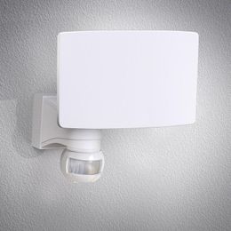 B.K.LICHT LED Au&szlig;en-Wandleuchte LED-Board Neutralwei&szlig; Au&szlig;enstrahler, Bewegungsmelder, Wandlampe, 20W 2300 Lumen, IP44, wei&szlig; wei&szlig;