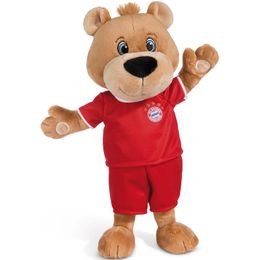 Nici Kuscheltier &raquo;FC BAYERN M&Uuml;NCHEN B&auml;r Berni mit Trikot, 35 cm&laquo; enth&auml;lt recyceltes Material braun Kuscheltier