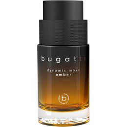 Bugatti Herren Bugatti Eau de Toilette &raquo;Dynamic Move Amber EdT 100ml&laquo; W&uuml;rziger Herrenduft mit Zimt, Veilchen, Tabak und Zedernholz. orange