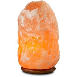 Himalaya Salt Dreams Salzkristall-Tischlampe &raquo;Rock&laquo; E14 1 Stk. Warmwei&szlig; Handgefertigt aus Salzkristall - jeder Stein ein Unikat, ca.18-22 kg orange