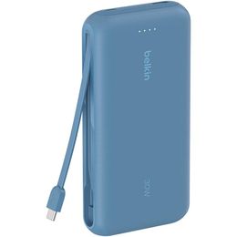 Belkin Powerbank &raquo;BOOST CHARGE 20K mit integriertem Kabel 20.000mAh&laquo; BOOST CHARGE Power Delivery Powerbank 20.000mAh, black blau Integriertes USB-C-Kabel