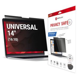 Displex Displayschutzfolie &raquo;Privacy Safe Universal (magnetisch) 14 Zoll 16:10&laquo; Displayschutz, Schutzfolie, Bildschirmschutz, kratz- & sto&szlig;fest schwarz 
