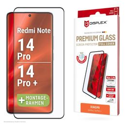 Displex Displayschutzglas &raquo;Premium Glass Screen Protector (Full Cover)&laquo; f&uuml;r Xiaomi Redmi Note 13 Pro+;Xiaomi Redmi Note 14 Pro;Xiaomi Redmi Note 14 Pro+ 