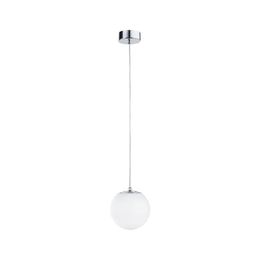 Paulmann LED Pendelleuchte &raquo;Selection Bathroom Gove IP44 9W 3000K Satin, Glas/Metall&laquo; 1 Stk. Warmwei&szlig; wei&szlig;