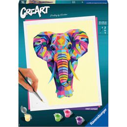 Ravensburger Malen nach Zahlen &raquo;CreArt, Funky Elephant&laquo; Made in Europe bunt