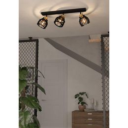 Eglo Deckenspot &raquo;STILLINGTON 1&laquo; E27 1 Stk. Deckenlampe, Deckenleuchte Industrial Design braun