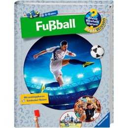 Ravensburger Kinderbuch &raquo;Wieso? Weshalb? Warum?, ProfiWissen, Band 15 Fu&szlig;ball&laquo; bunt Klare und liebevolle Bilder, kurze Sachtexte sowie handliche Klappen, die 
