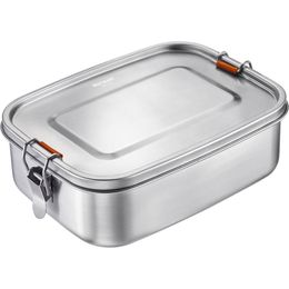 Westmark Lunchbox &raquo;Lunchbox &raquo;Viva Maxi&laquo;, 1500 ml&laquo; 1 Stk. tlg. mit Silikon-Dichtungsring, einsetzbare Trennwand, rostfreier Edelstahl silber