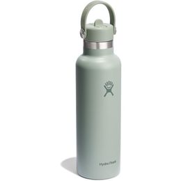 Hydro Flask Isolierflasche &raquo;21 Oz Std. Flex Straw Cap&laquo; TempShield ️ doppelwandige Vakuumisolierung gr&uuml;n Edelstahl