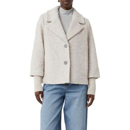 comma, Comma Damen Kurzmantel mit Rippb&uuml;ndchen beige 44