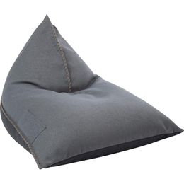 SITTING POINT Sitzsack &raquo;Canvas Calypso&laquo; 1 Stk. tlg. auff&auml;llige Kreuznaht grau Polyester