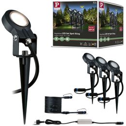 Paulmann LED Gartenstrahler &raquo;Plug & Shine&laquo; LED-Modul 5 Stk. Warmwei&szlig; LED-Modul, IP67, 3000K grau