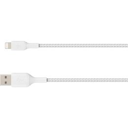 Belkin Smartphone-Kabel &raquo;Lightning Lade/Sync Kabel ummantelt mfi 15cm&laquo; USB Typ A Lightning 15 cm wei&szlig; Passend f&uuml;r iPhone und iPad (MFi zertifiziert)