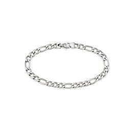 Bruno Banani Herren Edelstahlarmband &raquo;Schmuck Geschenk Armkette Figarokette breit Silber&laquo; silber