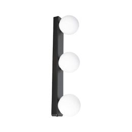 Paulmann Wandleuchte &raquo;Selection Bathroom Gove IP44 max. 3x20W Balken Glas/Metall&laquo; G9 1 Stk. G9 schwarz