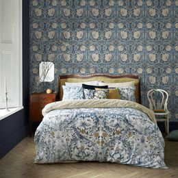 WILLIAM MORRIS AT HOME Vliestapete &raquo;Pimpernel&laquo; Retro texturiert Design Tapeten blau Vlies