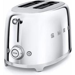 Smeg Toaster &raquo;TSF01SSEU&laquo; 2 kurze Schlitze f&uuml;r 2 Scheiben 950 W silber Toaster