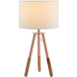 Salesfever Tischleuchte &raquo;Inese&laquo; E27 1 Stk. Dreibeiniges Stativ, skandinavisches Design wei&szlig;