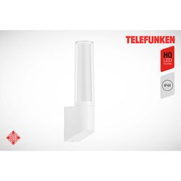 Telefunken LED Au&szlig;en-Wandleuchte &raquo;BRISTOL&laquo; wei&szlig;