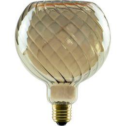 Segula LED-Leuchtmittel &raquo;LED Floating Globe 125 twisted smokey grau&laquo; E27 1 Stk. Extra-Warmwei&szlig; LED Floating Globe 125 twisted smokey grau, E27, 6W, 