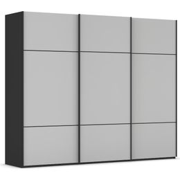 Rauch Schwebet&uuml;renschrank &raquo;Kleiderschrank Schrank Garderobe Schlafzimmerschrank SCALE-TRIO&laquo; edle dreigeteilte Front mit 2 Zierleisten Glasfront MADE 