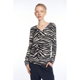 Haily's Haily&rsquo;s Damen HaILY&rsquo;S Langarmshirt &raquo;LS V TP Zi44na&laquo; schwarz XS