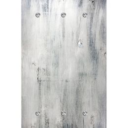 queence Garderobenleiste &raquo;Holzoptik&laquo; mit 6 Haken, 80 x 120 cm grau Acrylglas, Edelstahl