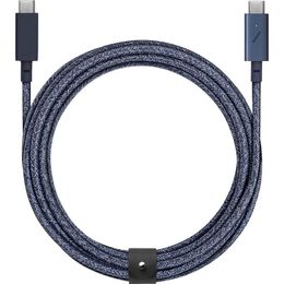 Native Union Smartphone-Kabel &raquo;Belt Cable USB-C to USB-C Pro 2,4m&laquo; USB-C 240 cm lila MFi- und USB-IF-zertifiziert