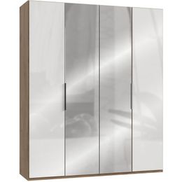 wimex Kleiderschrank &raquo;Level by fresh to go&laquo; mit Glas- und Spiegelt&uuml;ren braun
