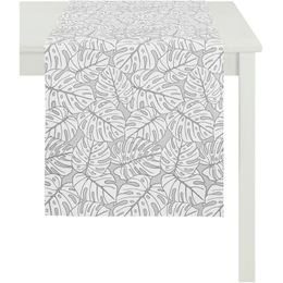 Apelt Tischl&auml;ufer &raquo;3953 OUTDOOR, Jacquard, Sommerdeko, Sommer&laquo; grau Baumwolle, Polyacryl, Polyester