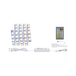 Paulmann LED-Streifen &raquo;MaxLED 500 Basisset 1,5m 10W 230/24V 20VA Silber Kunststoff&laquo; 1 Stk.-flammig IP44 Cover 2700K-6500K TunableWhite silber