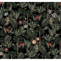 Art for the home Fototapete &raquo;Yara&laquo; botanisch glatt Bunt - 300x280cm bunt Vlies