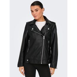 Only Damen Only Lederimitatjacke &raquo;ONLMILLE FAUX LEATHER JACKET OTW&laquo; schwarz XS