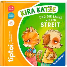 Ravensburger Kinderbuch &raquo;tiptoi Bildergeschichten &uuml;ber den Umgang mit Gef&uuml;hlen&laquo; - Kira Katze und die Sache mit dem Streit; Made in Europe bunt Starke Charaktere 