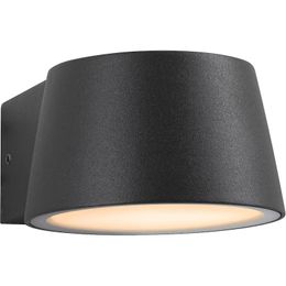 Paulmann LED Au&szlig;en-Wandleuchte &raquo;Outdoor 230V Capea Aluminium anthrazit insect friendly&laquo; 1 Stk. Insektenfreundlich, IP44, 2200K grau