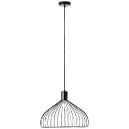 Brilliant Pendelleuchte &raquo;Blacky&laquo; E27 1 Stk. H&auml;ngelampe 40cm schwarz matt schwarz