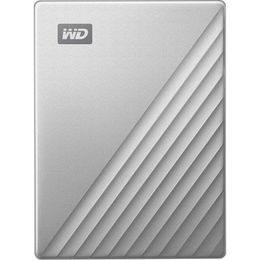 Western Digital WD externe HDD-Festplatte &raquo;My Passport Ultra&laquo; 4 TB Anschluss USB 3.0 USB 3.1 silber Metall Passwortschutz mit 256-Bit-AES-Hardwareverschl&uuml;sselung