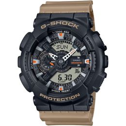 Casio G-Shock Herren Casio G-SHOCK Chronograph Quarzuhr, Armbanduhr, Herrenuhr, digital,Resinband,20 bar Wasserdichte braun