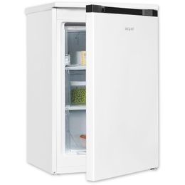 Exquisit Gefrierschrank &raquo;GS81-051C&laquo; 84,5 cm hoch 54,9 cm breit 4*-Gefrierschrank mit ergonomischer Griffmulde &ndash; bequem zu &ouml;ffnen silber Gefrierschrank