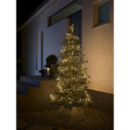 Konstsmide LED-Lichterkette &raquo;Weihnachtsdeko aussen&laquo; 400 Stk.-flammig Micro LED Compactlights, 400 warmwei&szlig;e Dioden schwarz