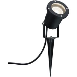 Paulmann LED Gartenstrahler &raquo;Outdoor 230V Garden Spotlight IP65 GU10 3,5W 230V Schwarz Aluminium&laquo; GU10 1 Stk. Warmwei&szlig; GU10, IP65 schwarz