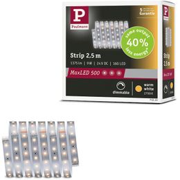Paulmann LED-Streifen &raquo;MaxLED 500 LED Strip Warmwei&szlig; Einzelstripe&laquo; silber