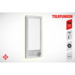Telefunken LED Au&szlig;en-Wandleuchte &raquo;NIZZA&laquo; silber