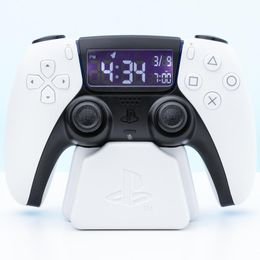 Paladone Wecker &raquo;Playstation 5 Controller Wecker&laquo; schwarz-wei&szlig; Offiziell lizenziertes PlayStation-Produkt